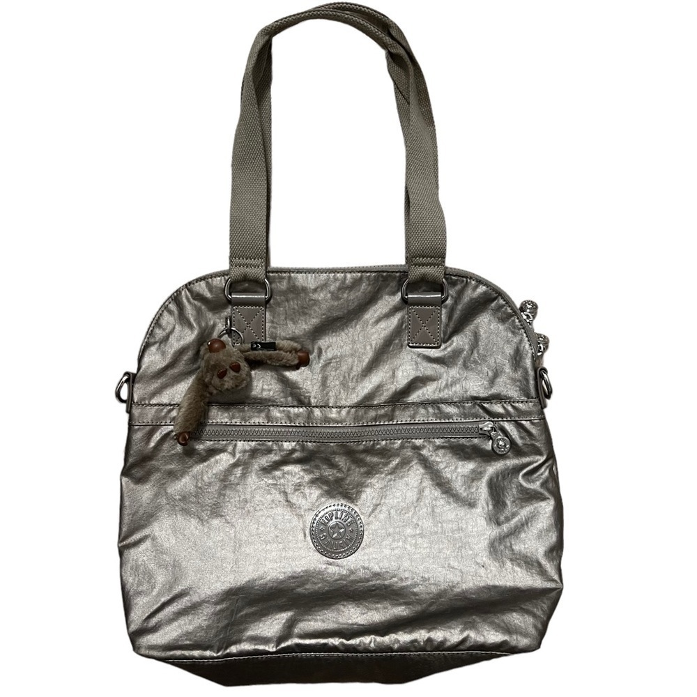 Kipling Rare!! Doris Crocodile Print Metallic Embosse… - Gem